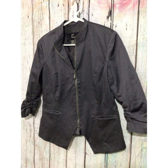 Jules & Leopold | Jackets & Coats | Jules Leopoldsize Blazer Zip Front ...